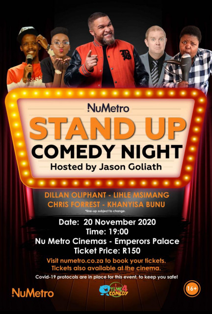 Nu Metro Standup Comedy Night—Hosted by Jason Goliath | Nu Metro